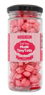 Scott Bros Candy Vintage Musk Tiny Tots Boiled Sweets Jar 155g Aust Ma ...
